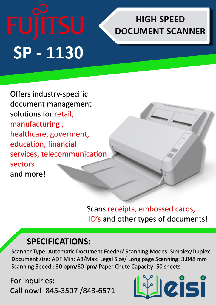RICOH Image Scanner SP-1130 – Electronic Information Solutions Inc